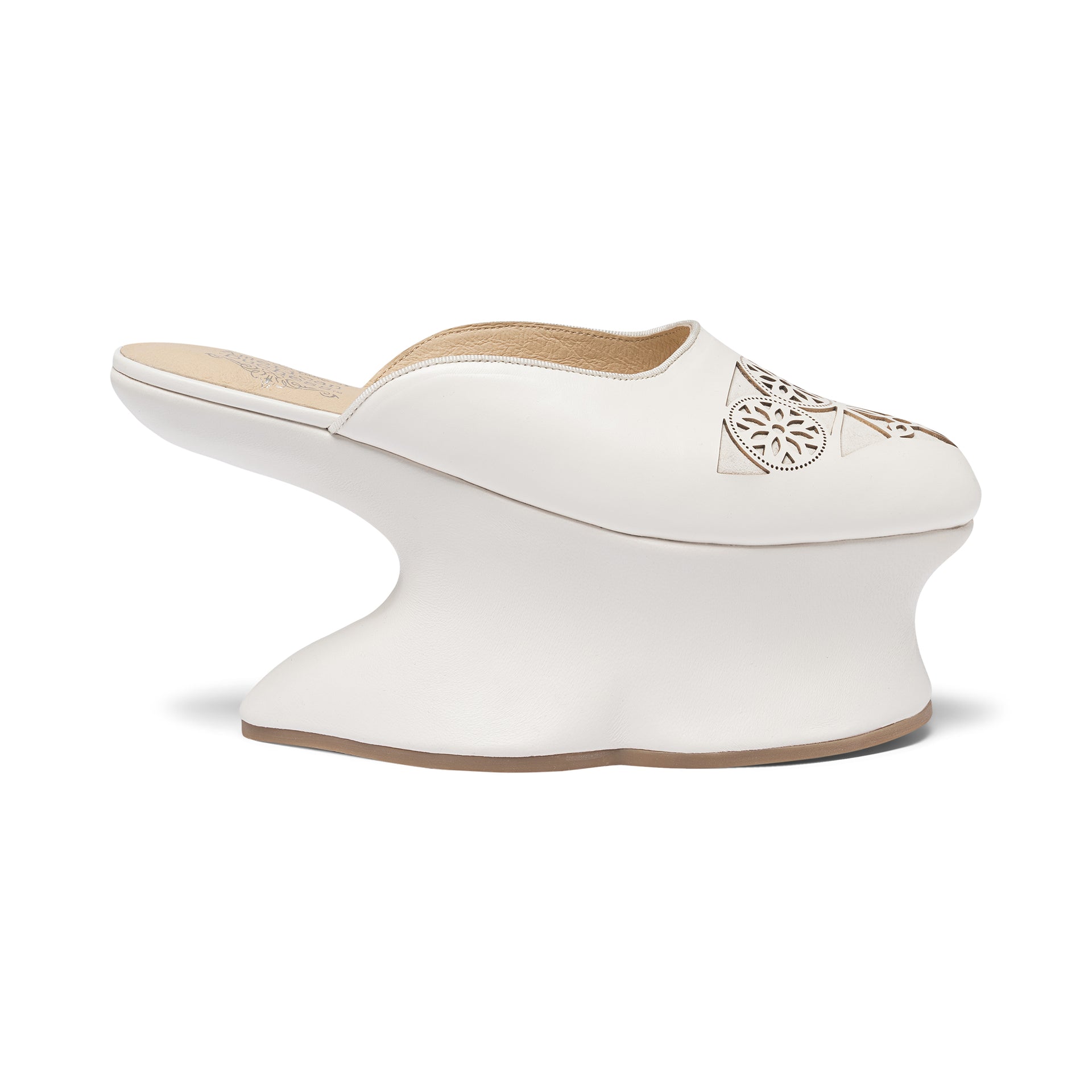Isabella Venetian Chopines (Ivory) – American Duchess