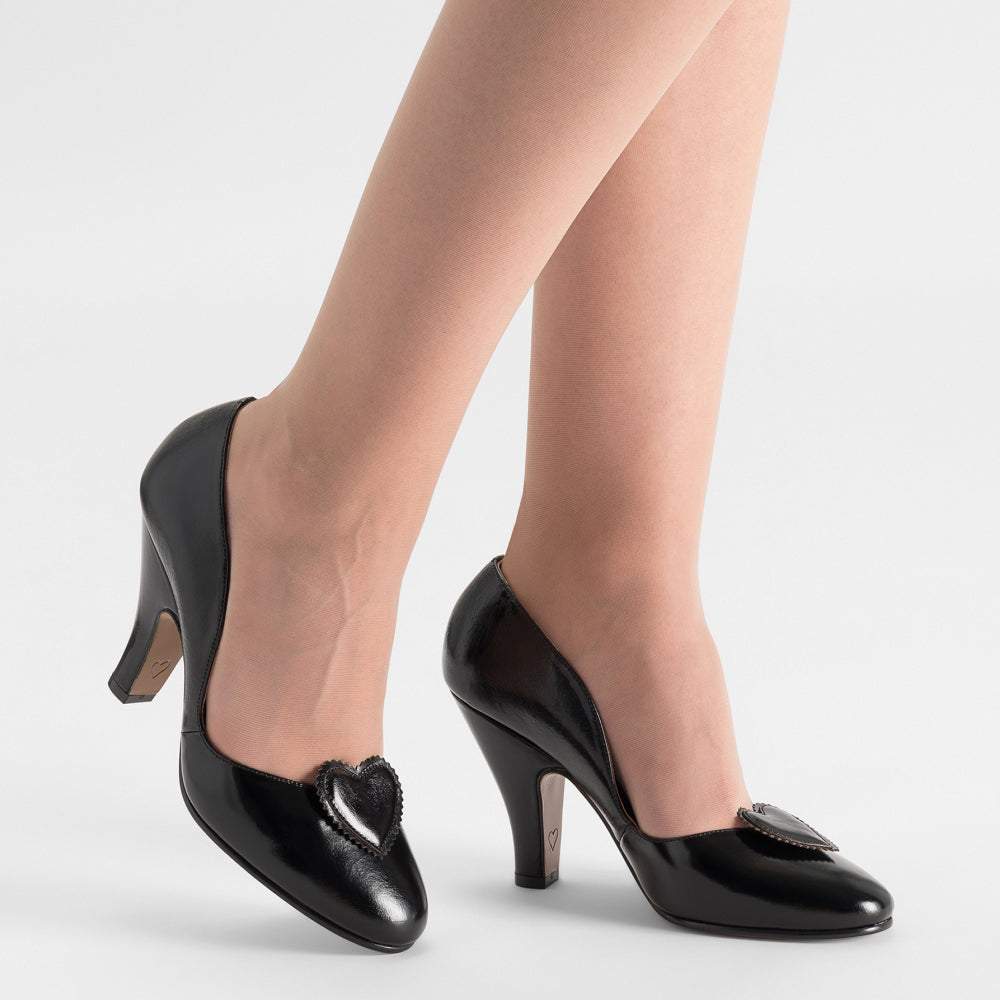 Ginger Vintage Pumps (Black) – American Duchess