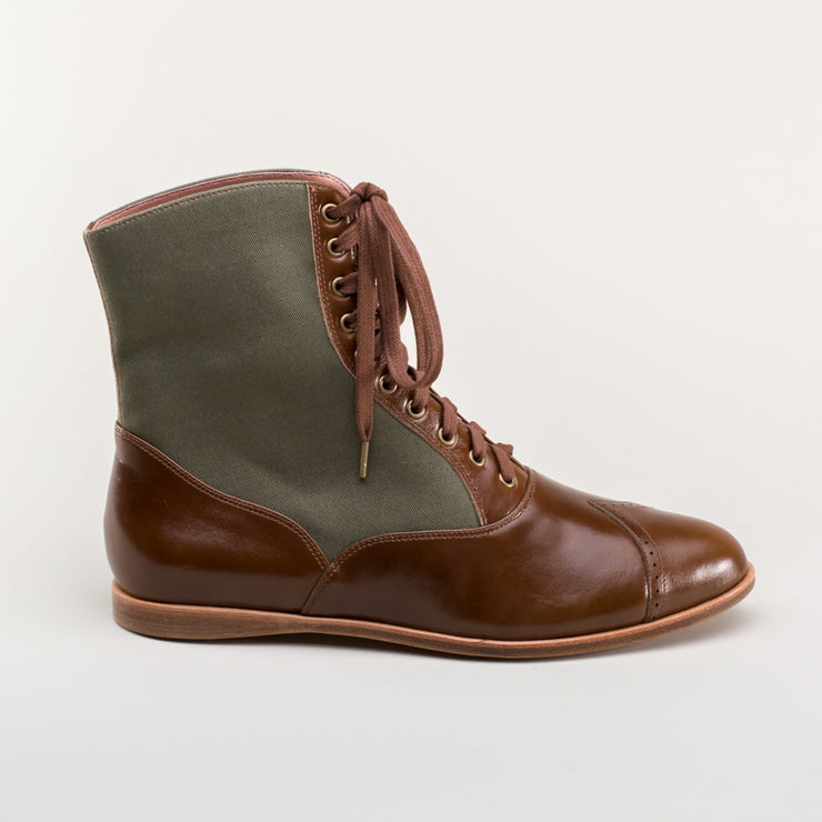 Anne Boots (Brown/Olive) – American Duchess