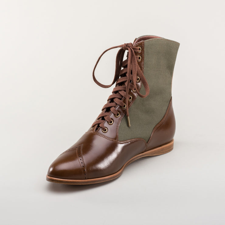 Anne Boots (Brown/Olive) – American Duchess