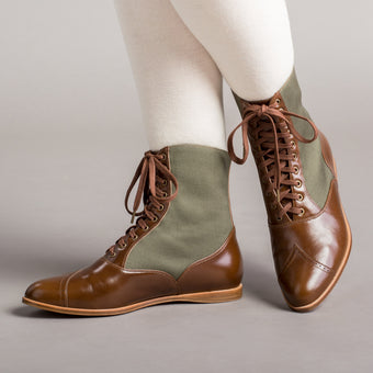 Anne Boots (Brown/Olive) – American Duchess