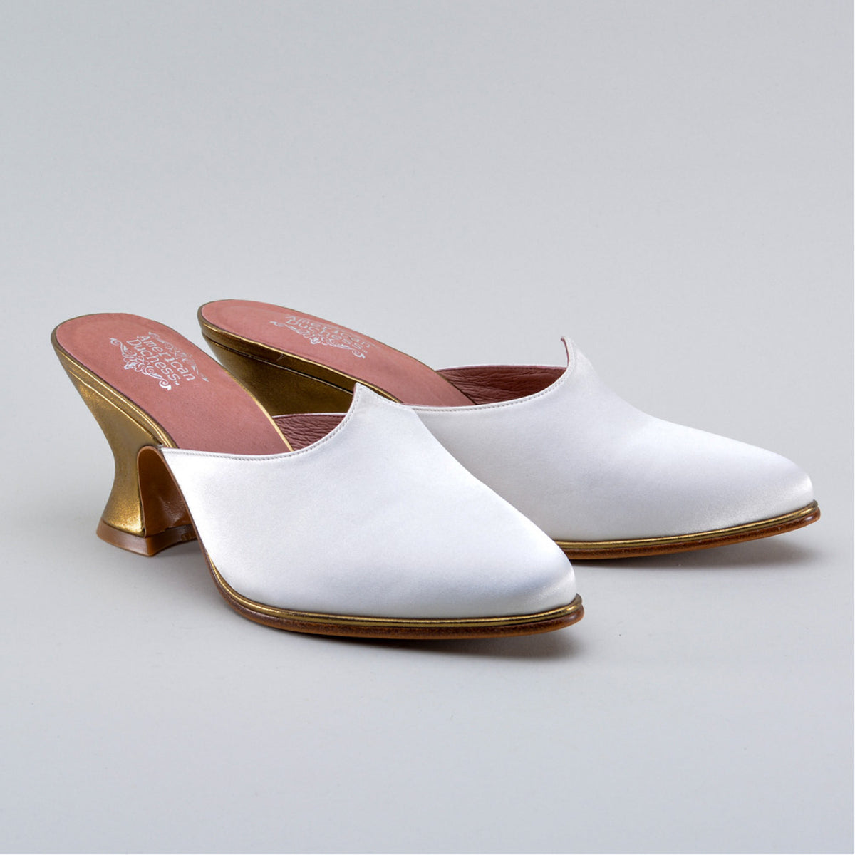 Charlotte 18th Century Mules (Ivory) – American Duchess