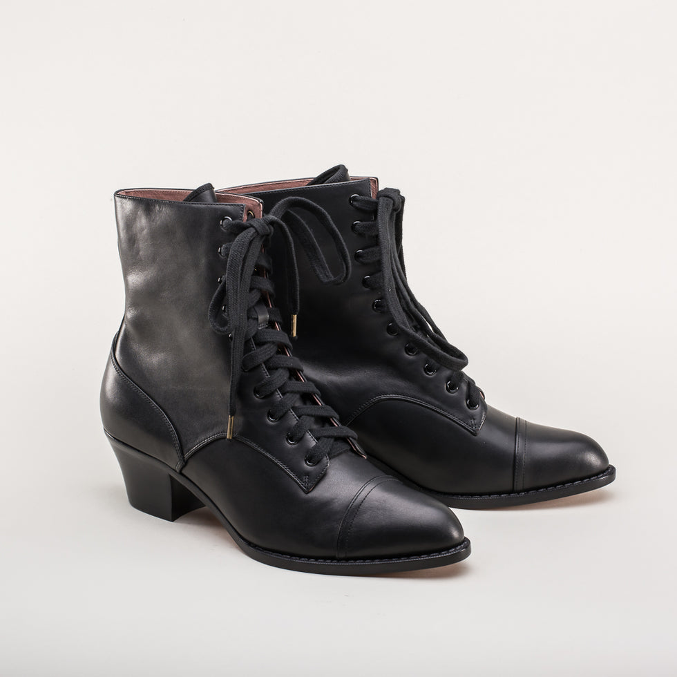 Paris Boots Wide (Black) – American Duchess