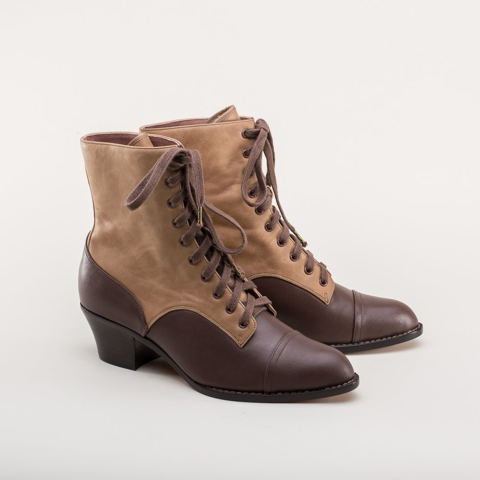 Paris Boots Wide (Tan/Brown) – American Duchess
