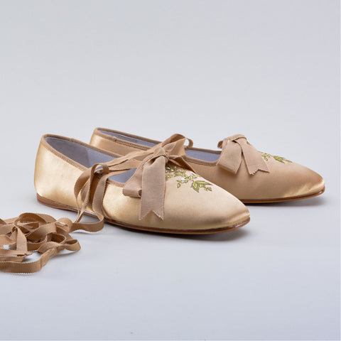 Penelope Regency Slippers (Gold) – American Duchess