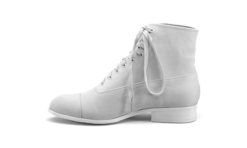Watson Edwardian Lace-Up Boots (Ivory) – American Duchess