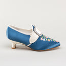 Primrose 18th Century Shoes (Blue/Ivory) – American Duchess