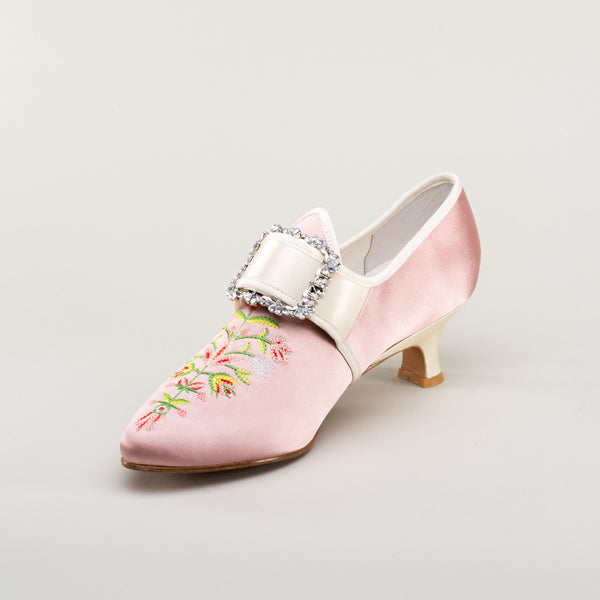 Primrose 18th Century Shoes (Pink/Ivory) – American Duchess