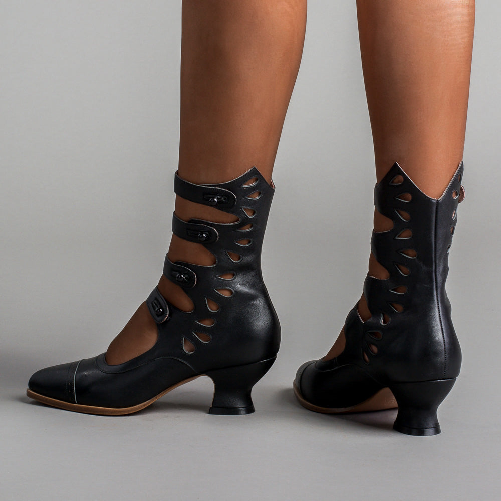 Colette Women's Edwardian Button Boots (Black) – American Duchess