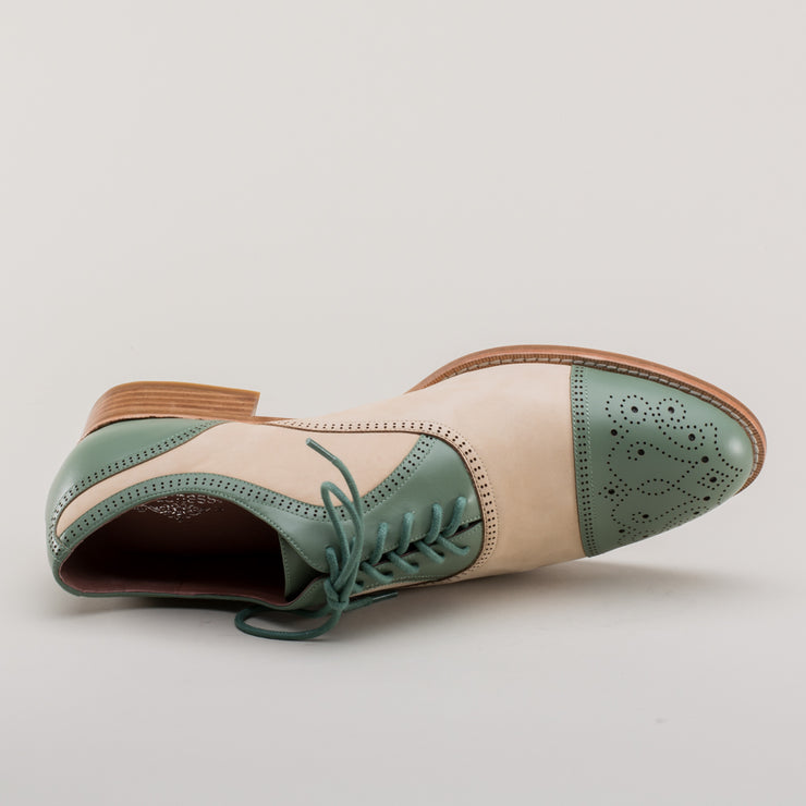 Dandy Men's Vintage Cap Toe Oxfords (Sage/Buff) – American Duchess