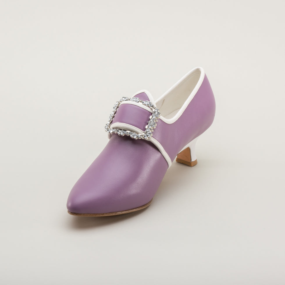 Dunmore 18th Century Shoes (Lavender/White) – American Duchess