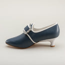 Dunmore 18th Century Shoes (Blue/White) – American Duchess