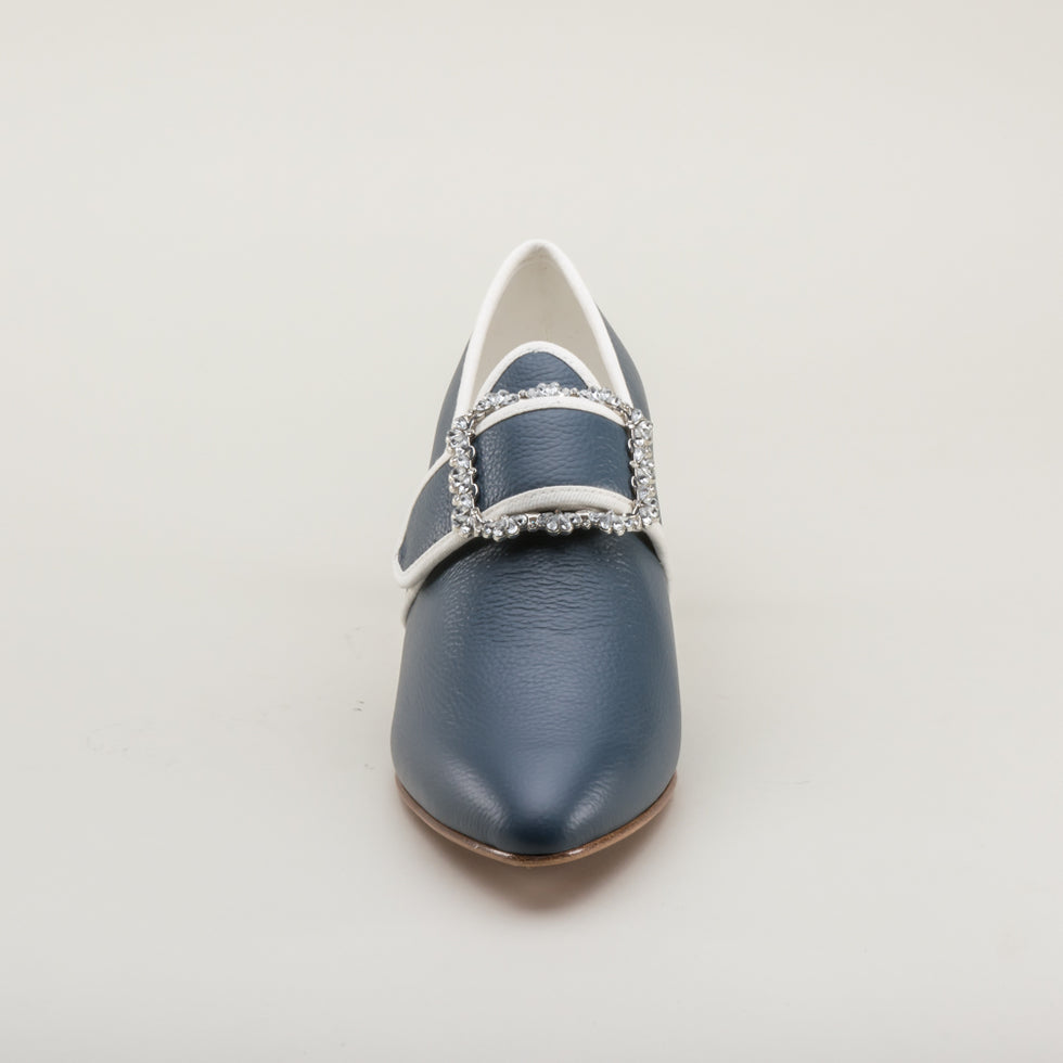 Dunmore 18th Century Shoes (Blue/White) – American Duchess