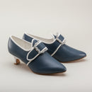 Dunmore 18th Century Shoes (Blue/White) – American Duchess