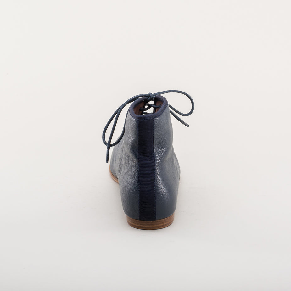 Emma Women's Regency Leather Boots (Navy) – American Duchess