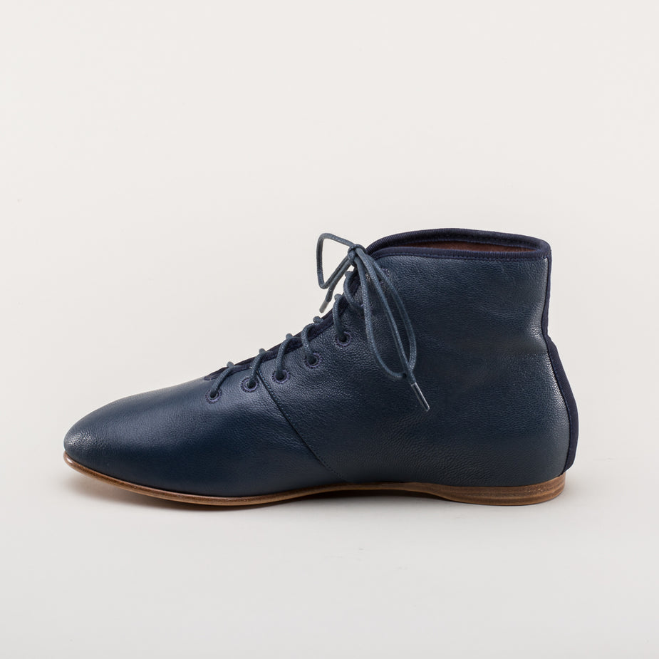 Emma Women's Regency Leather Boots (Navy) – American Duchess