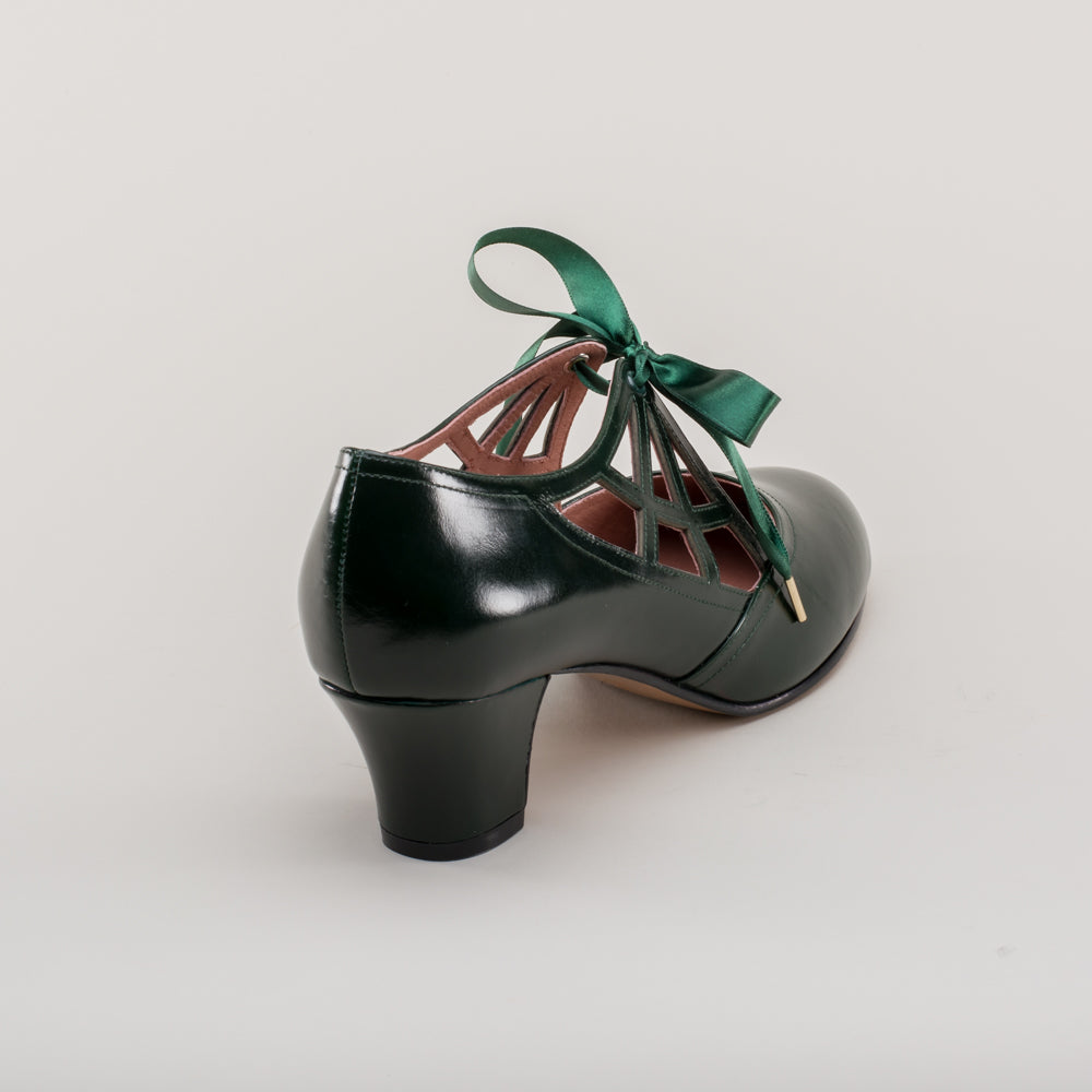 Parker Women's Vintage Spiderweb Pumps (Green) – American Duchess