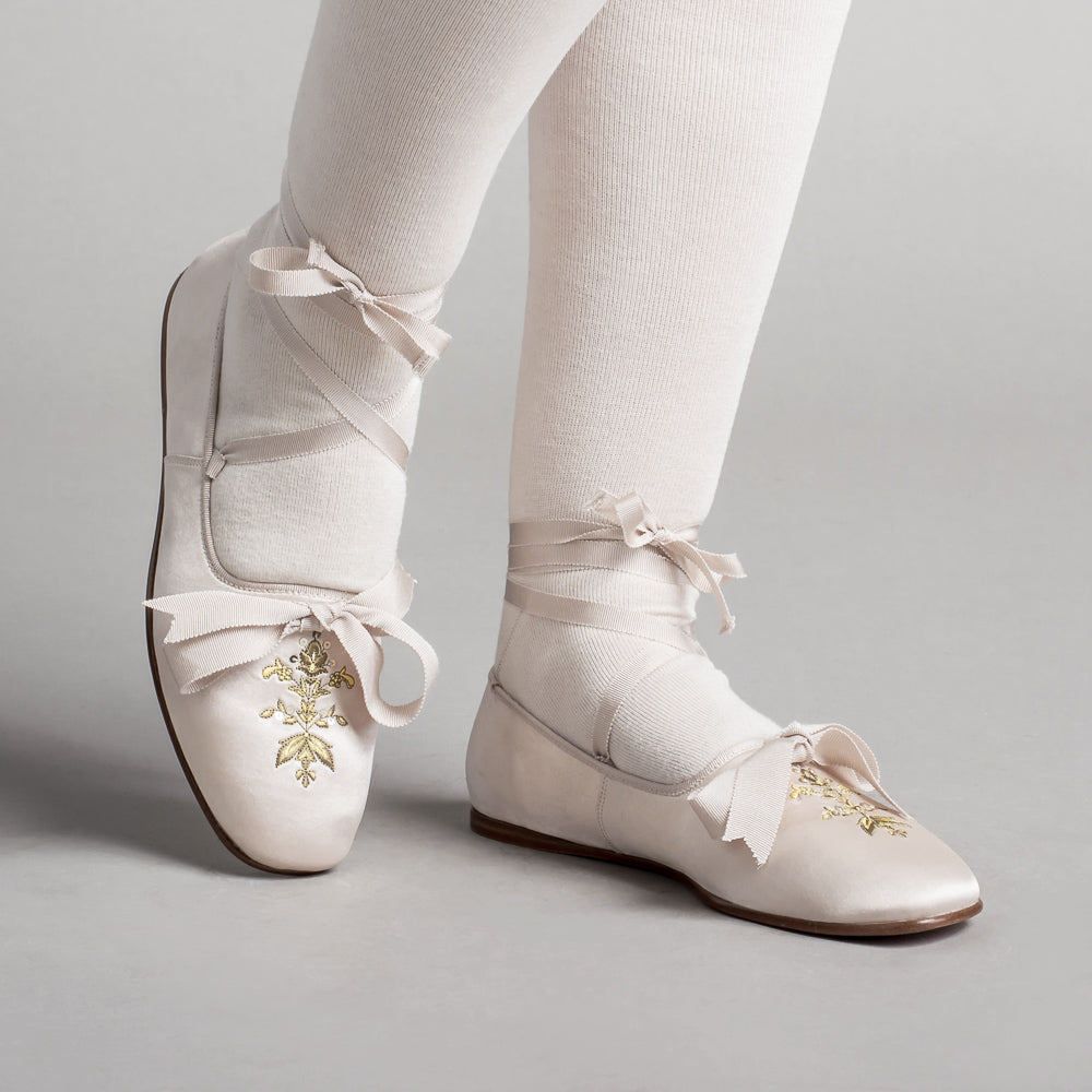 Penelope Regency Slippers (Ivory) – American Duchess