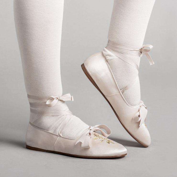 Penelope Regency Slippers (Ivory) – American Duchess