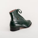 Rainey Vintage Lace-Up Boots (Green) – American Duchess