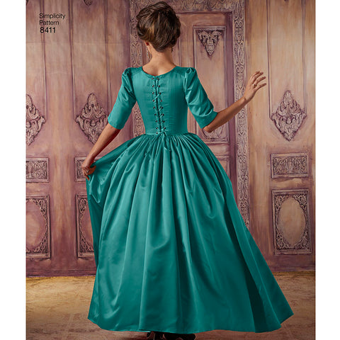 Simplicity 8411 18th Century Costume Sewing Pattern – American Duchess