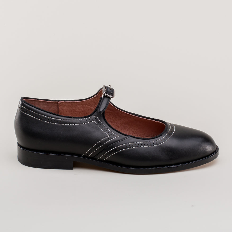 Wednesday Vintage Mary Jane Shoes (Black) – American Duchess