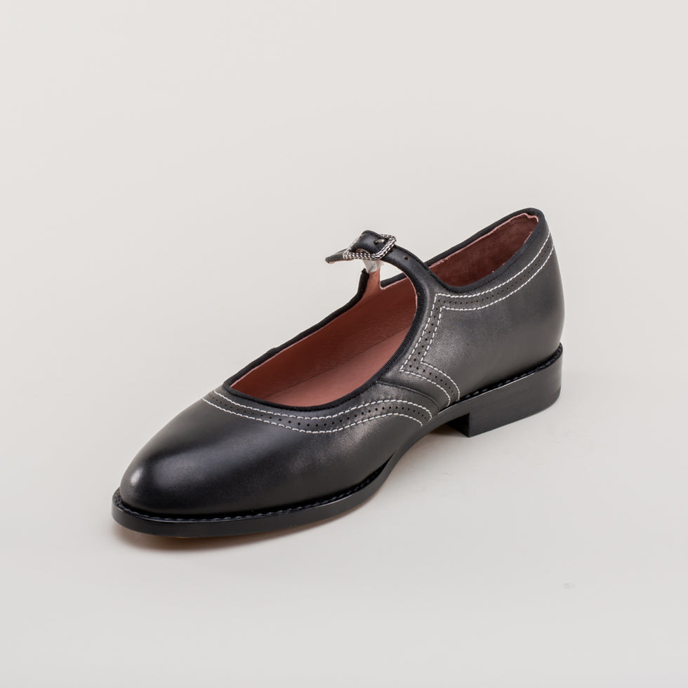 Wednesday Vintage Mary Jane Shoes (Black) – American Duchess