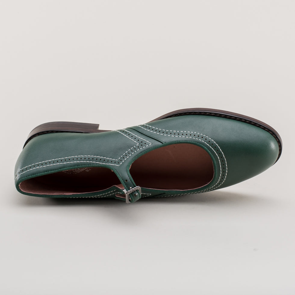 Wednesday Vintage Mary Jane Shoes (Green) – American Duchess