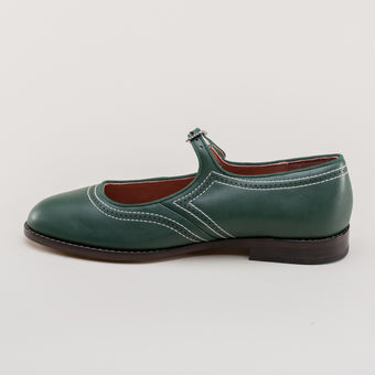 Wednesday Vintage Mary Jane Shoes (Green) – American Duchess