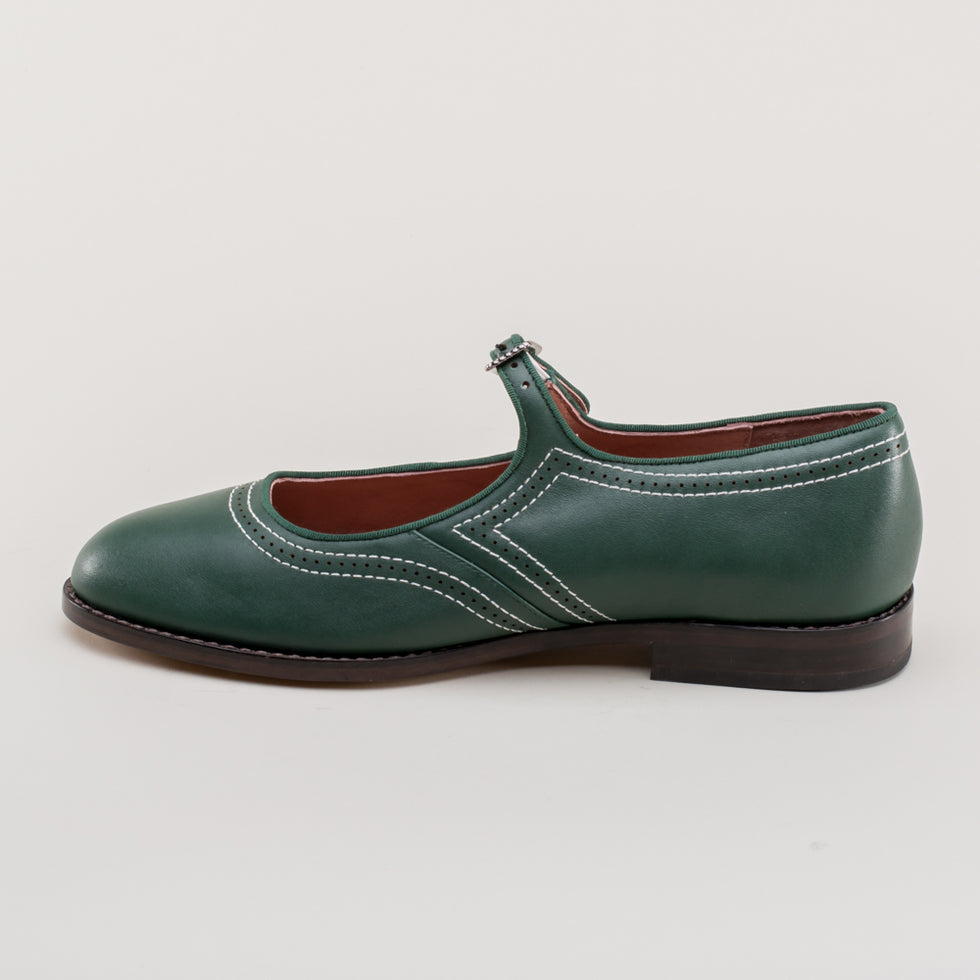 Wednesday Vintage Mary Jane Shoes (Green) – American Duchess