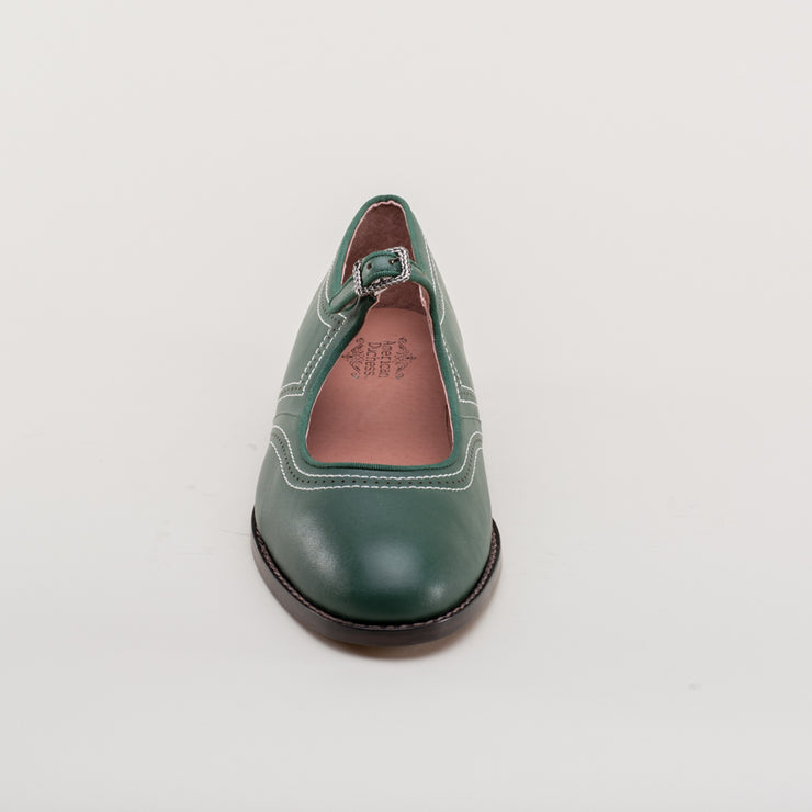 Wednesday Vintage Mary Jane Shoes (Green) – American Duchess