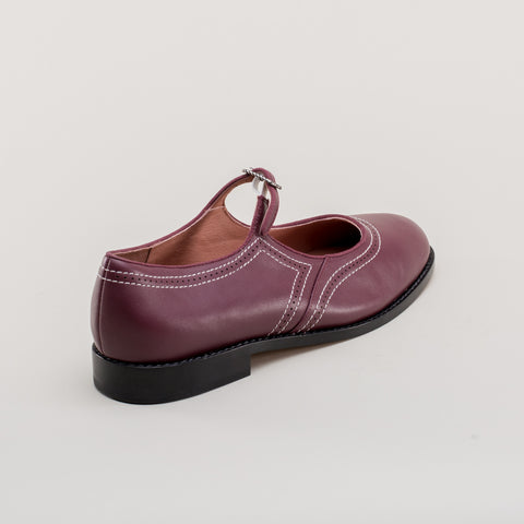 Wednesday Vintage Mary Jane Shoes (Merlot) – American Duchess