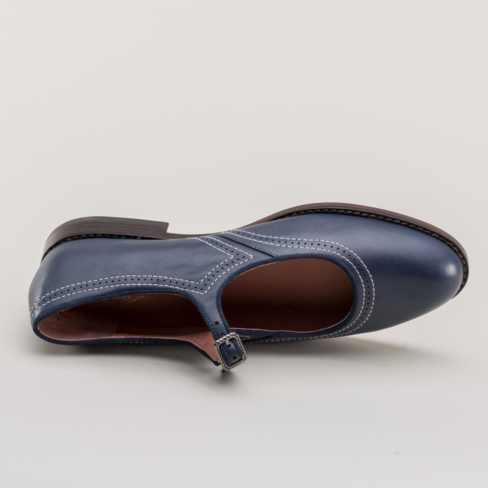 Wednesday Vintage Mary Jane Shoes (Navy) – American Duchess