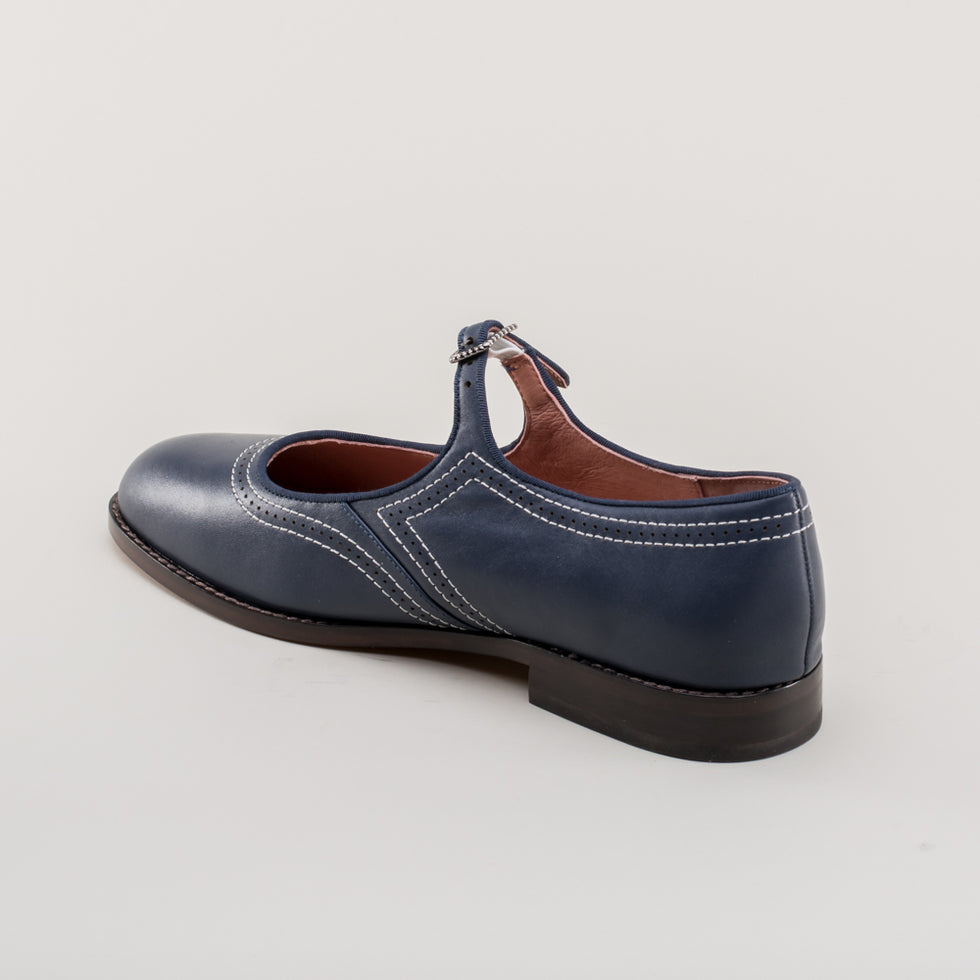 Wednesday Vintage Mary Jane Shoes (Navy) – American Duchess